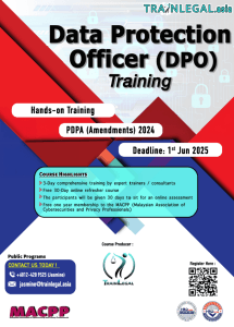 DPO MALAYSIA - Latest No 1-Training Data Protection Officers